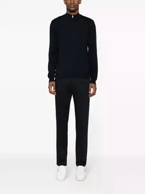 Corneliani Half-zip Fine-knit Jumper