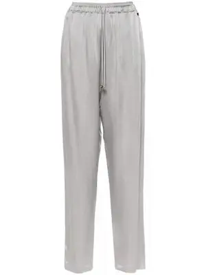Elisabetta Franchi Satin Tapered Trousers