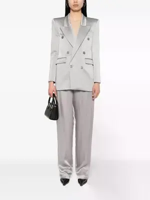 Elisabetta Franchi Satin Tapered Trousers