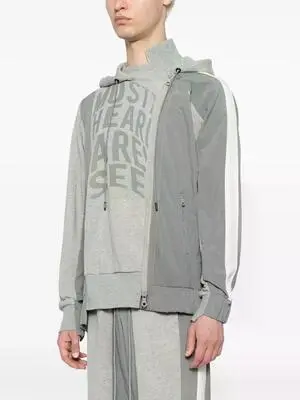 MOSTLY HEARD RARELY SEEN Asymmetric Logo Hoodie