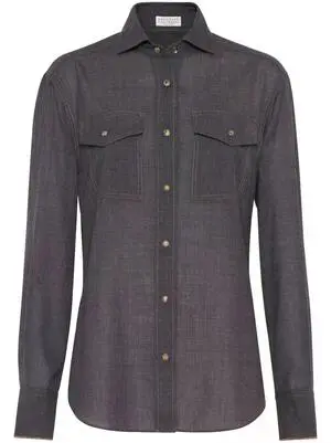 Brunello Cucinelli Trimmed Shirts For Women