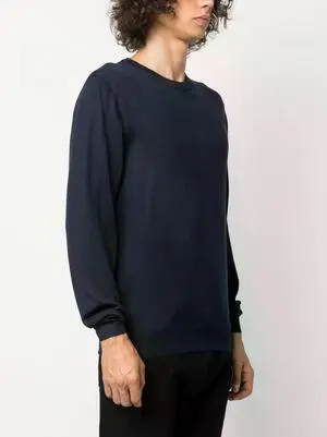 Fedeli Fine-knit Cashmere Jumper - Blue