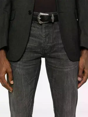 PURPLE BRAND P072 Raw Super Stack Flare Jeans