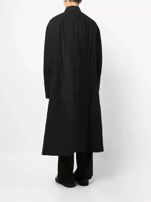Yohji Yamamoto Single-breasted Drop-shoulder Coat