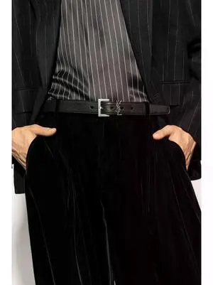 Saint Laurent Logo-plaque Belt