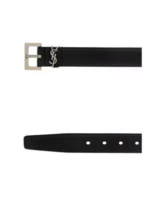 Saint Laurent Logo-plaque Belt