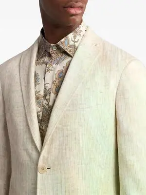 Etro Micro-patterned Blazer - Neutrals