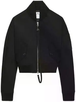 COURREGES Cropped Bomber Jacket - Black