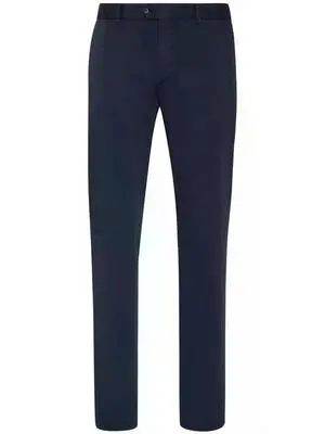 Philipp Plein Mid-rise Slim-fit Chinos - Blue