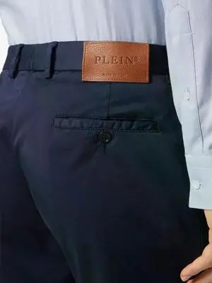Philipp Plein Mid-rise Slim-fit Chinos - Blue
