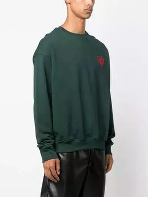 FAMILY FIRST Logo-embroidered Cotton Sweatshirt