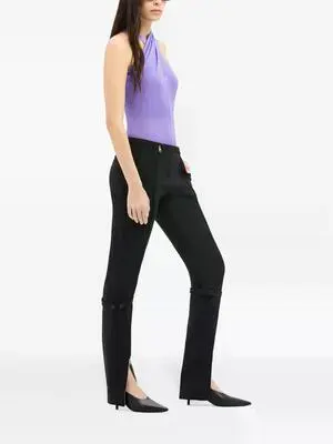 COURREGES Zip Wool Blend Pants