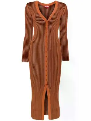 Staud Shoko Dress - Brown