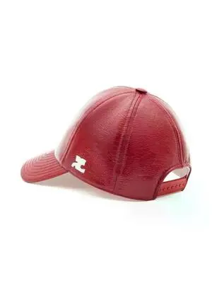 COURREGES Logo-patch Patent Cap
