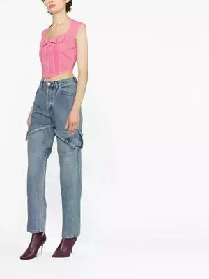 AMBUSH Cropped Denim Top