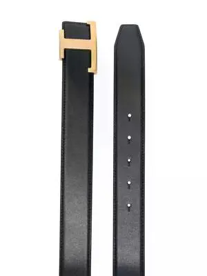 TOD'S Logo Buckle Leather Belt