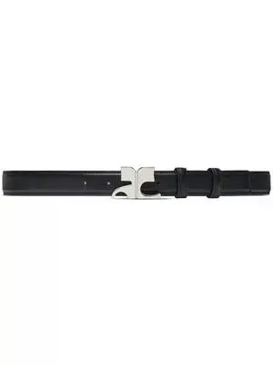 COURREGES Leather Belt - Black