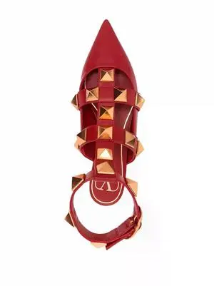Valentino Garavani Roman Stud Pumps - Red
