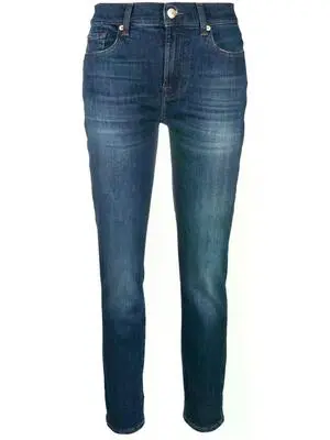 7 For All Mankind Mid-rise Cropped Jeans