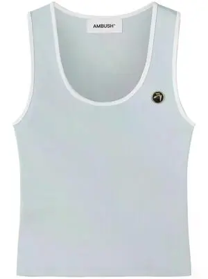 AMBUSH Logo-plaque Top - Blue