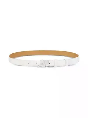 COURREGES Leather Belt - White