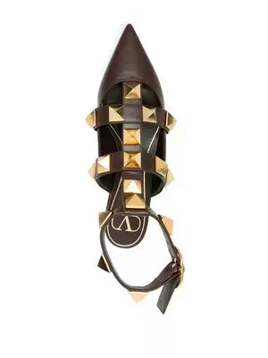 Valentino Garavani Rockstud-detail Pointed-toe Pumps