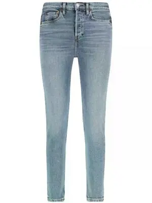 RE/DONE Logo Appliqué Skinny Jeans