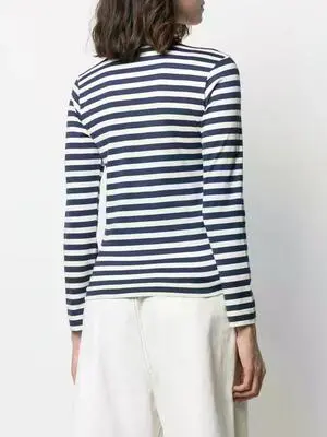 Play Comme Des Garcon Striped Long-sleeve T-shirt