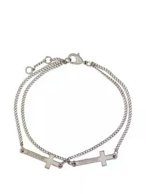 Dsquared2 Tone Cross Bracelet - Silver