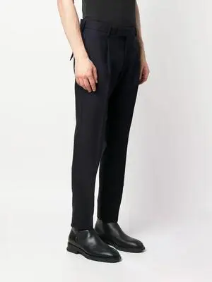 PT TORINO Straight-leg Tailored Trousers - Blue