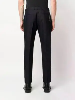 PT TORINO Straight-leg Tailored Trousers - Blue