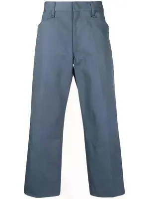 NEIGHBORHOOD Logo-patch Wide-leg Trousers - Blue