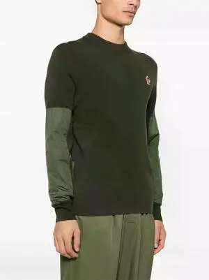 Moncler Logo-patch Crew Neck Sweater