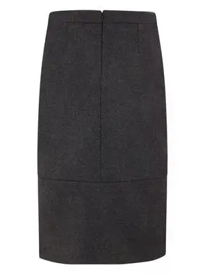 Plan C Sequin-embellished Midi Skirt - Grey