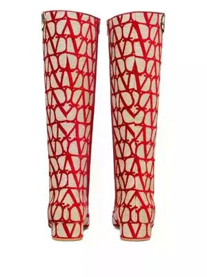 Valentino Garavani Vlogo Signature Jacquard Boots