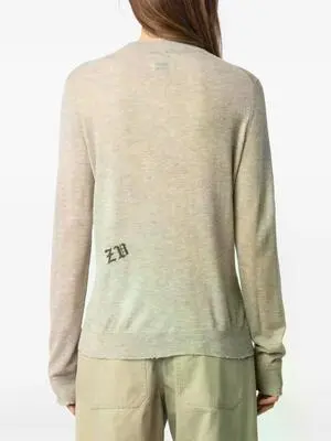 Zadig&Voltaire Rock N Roll" Slogan Print Jumper