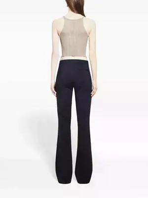 COURREGES Pointy Rib-knit Tank Top