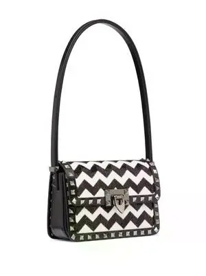 Valentino Garavani Rockstud23 Embroidered Shoulder Bag