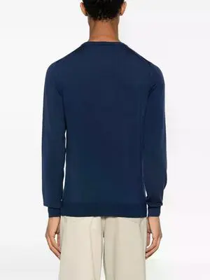 ZANONE Fine-knit Crew-neck Jumper - Blue
