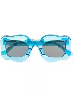 BONSAI Oversized Curved-frame Sunglasses