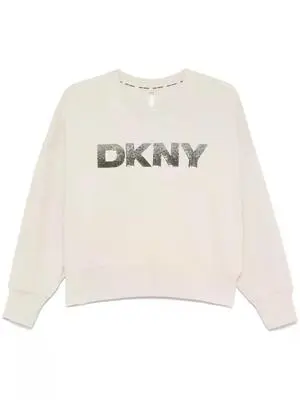 Dkny Sequined-logo Sweatshirt