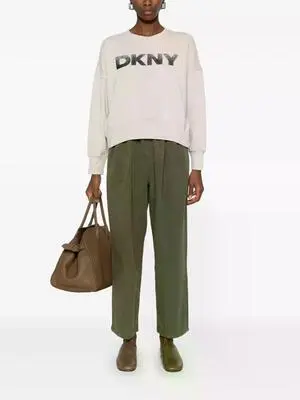 Dkny Sequined-logo Sweatshirt