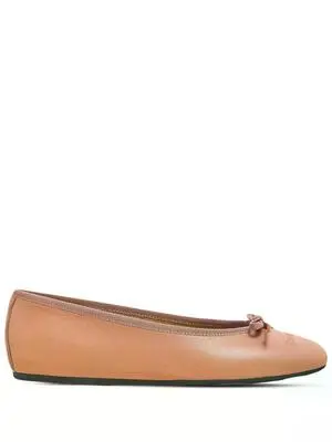 FERRAGAMO Bow-detail Ballet Flats - Neutrals
