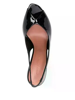 Amina Muaddi 105mm Kristina Slingback Pumps