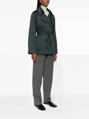 FAY Double-breasted Coat With Lobster Claw Detail