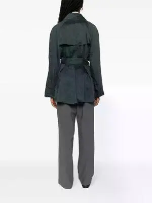 FAY Double-breasted Coat With Lobster Claw Detail