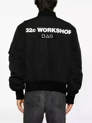 032C Logo-print Zip-up Bomber Jacket