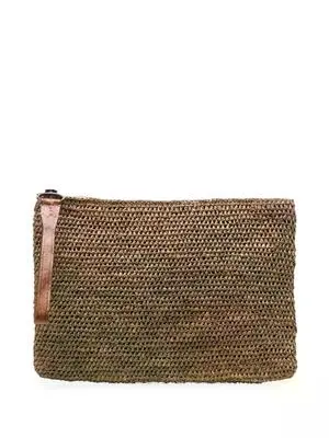 IBELIV Zipped Clutch - Brown