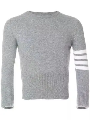 Thom Browne 4-bar Short Cashmere Pullover