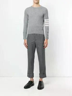 Thom Browne 4-bar Short Cashmere Pullover